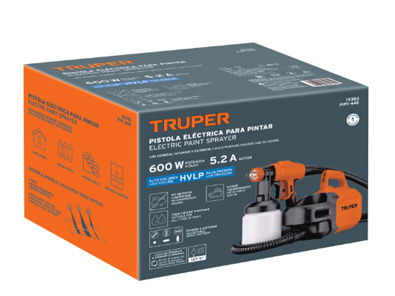Pistola Para Pintar Eléctrica De 600 W, Truper